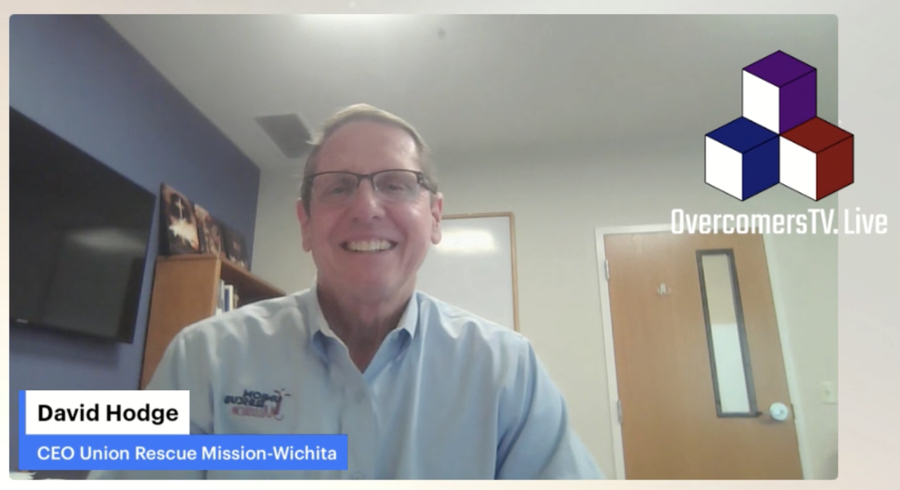 David Hodge on Overcomers TV - Union Rescue Mission Wichita